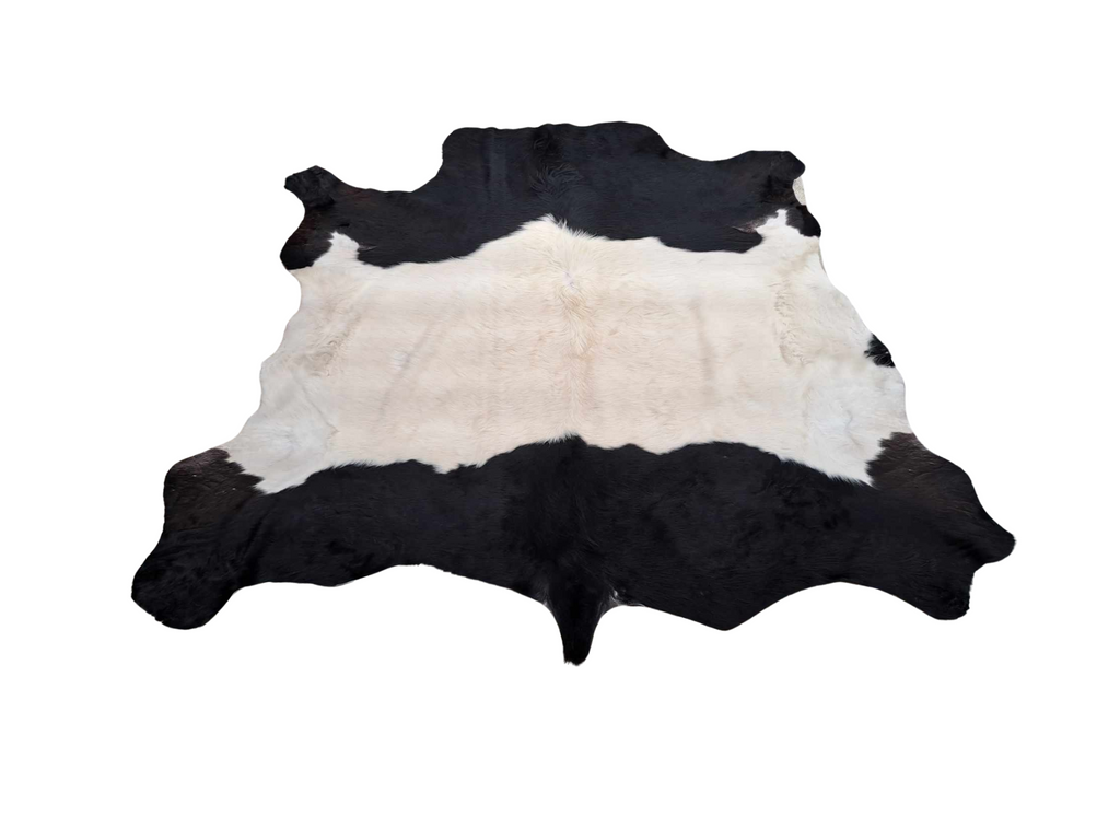 Black Belted Galloway Cow Hide – Animal Skin Tanning Services